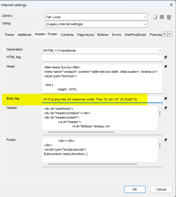 Changing CSS styling from Left-to-Right to Right-to-Left – Askia Help ...