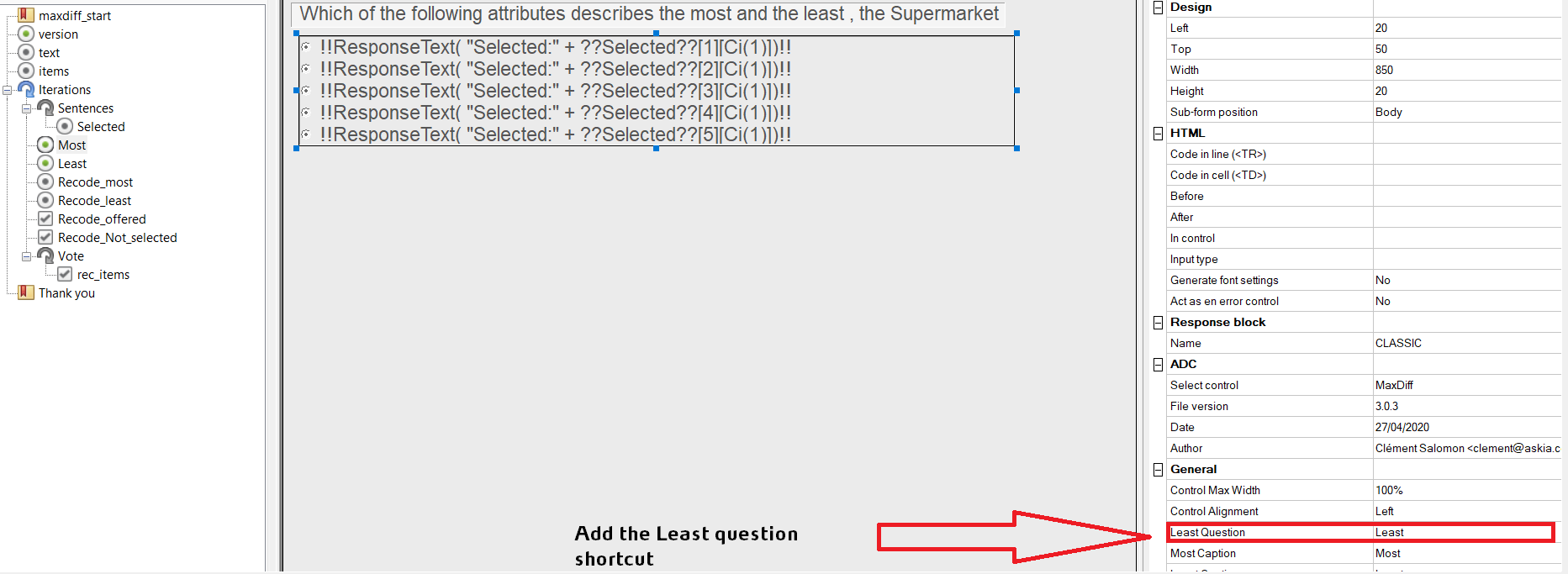 MaxDiff Methodology Design – Askia Help Centre - Automating insight